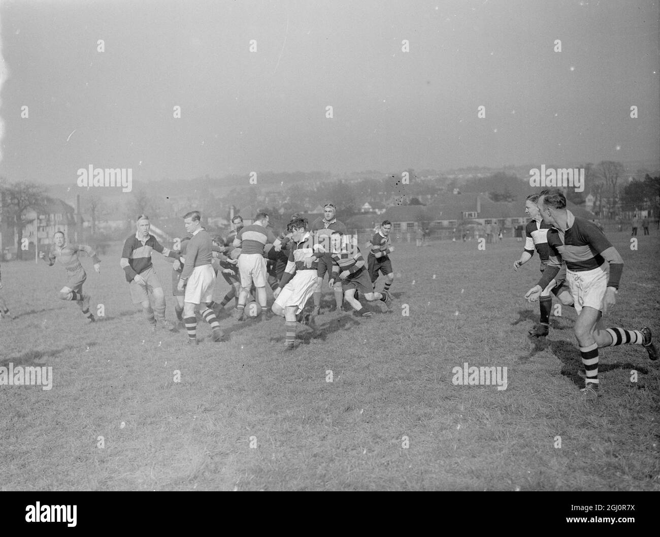 Rugby Old Dunstonian 1946 Stock Photo - Alamy