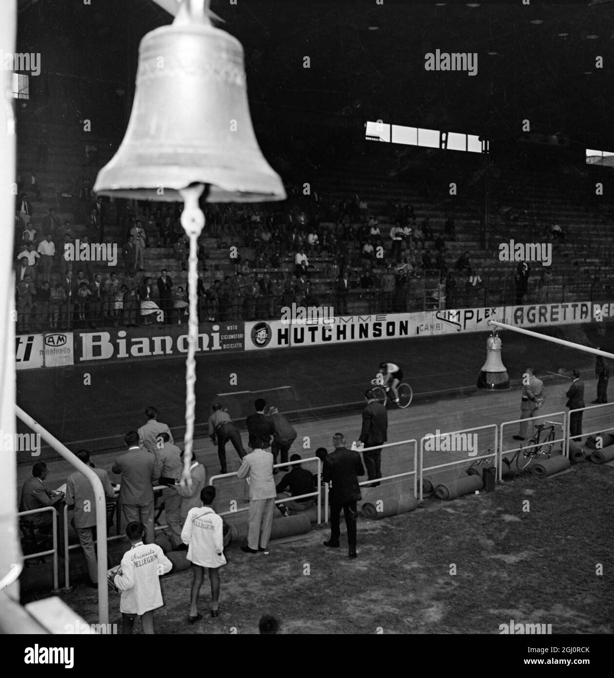 Milan , Italy : British woman cyclist Milly Robinson races around the ...