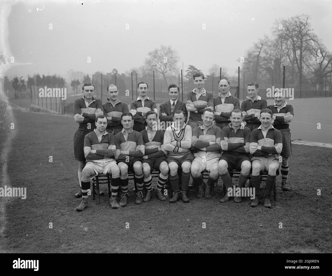Rugby players old Black and White Stock Photos & Images - Alamy