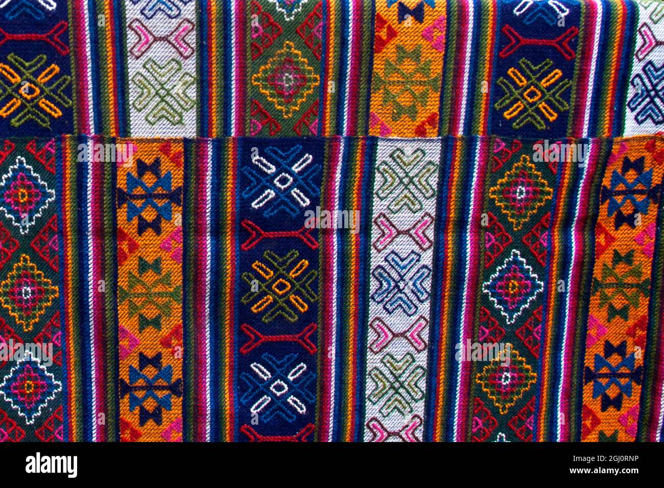 Asia, Bhutan, Bumthang. Bhutanese Textile Stock Photo - Alamy