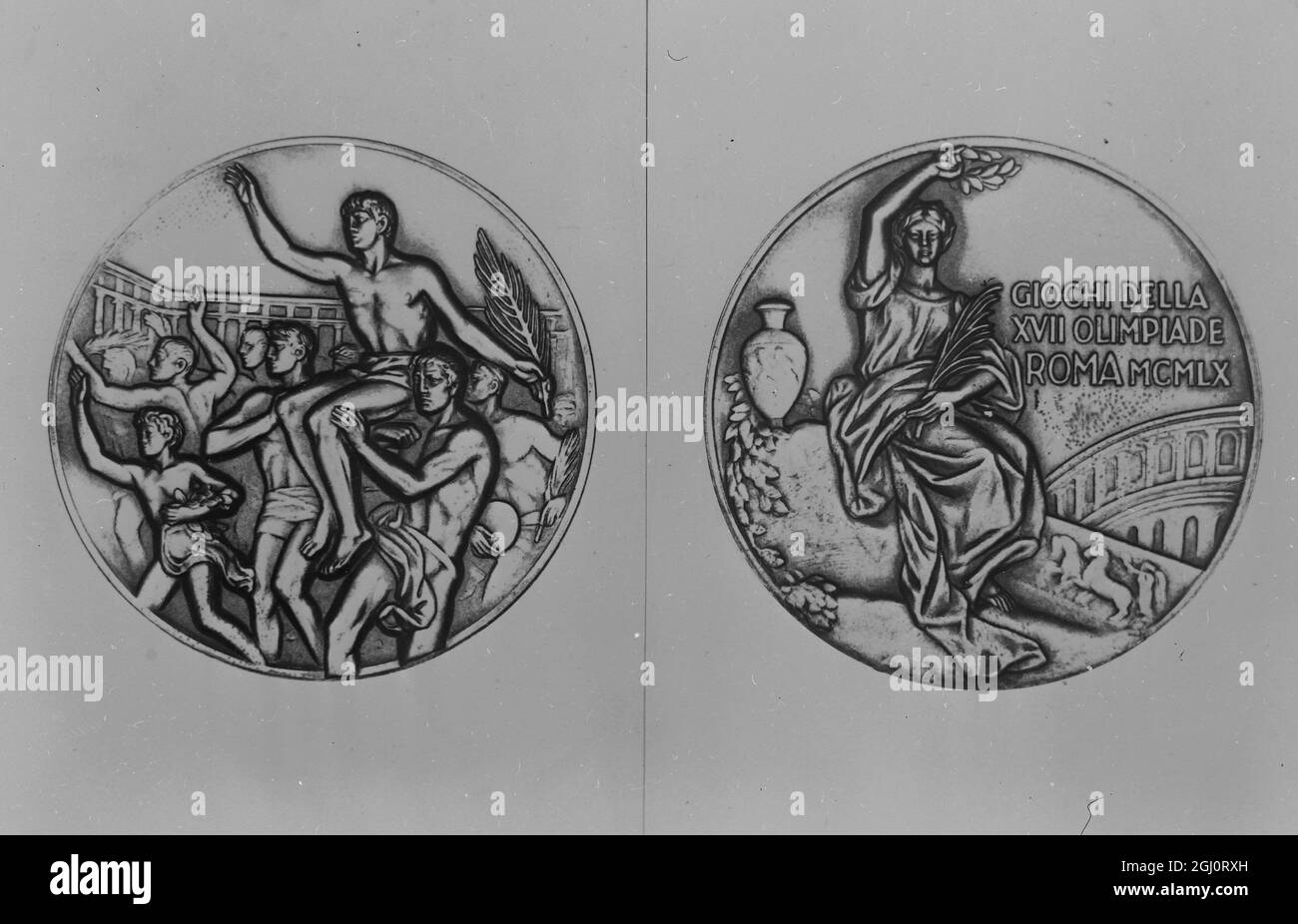 1960 rome olympic medal hi-res stock photography and images - Alamy