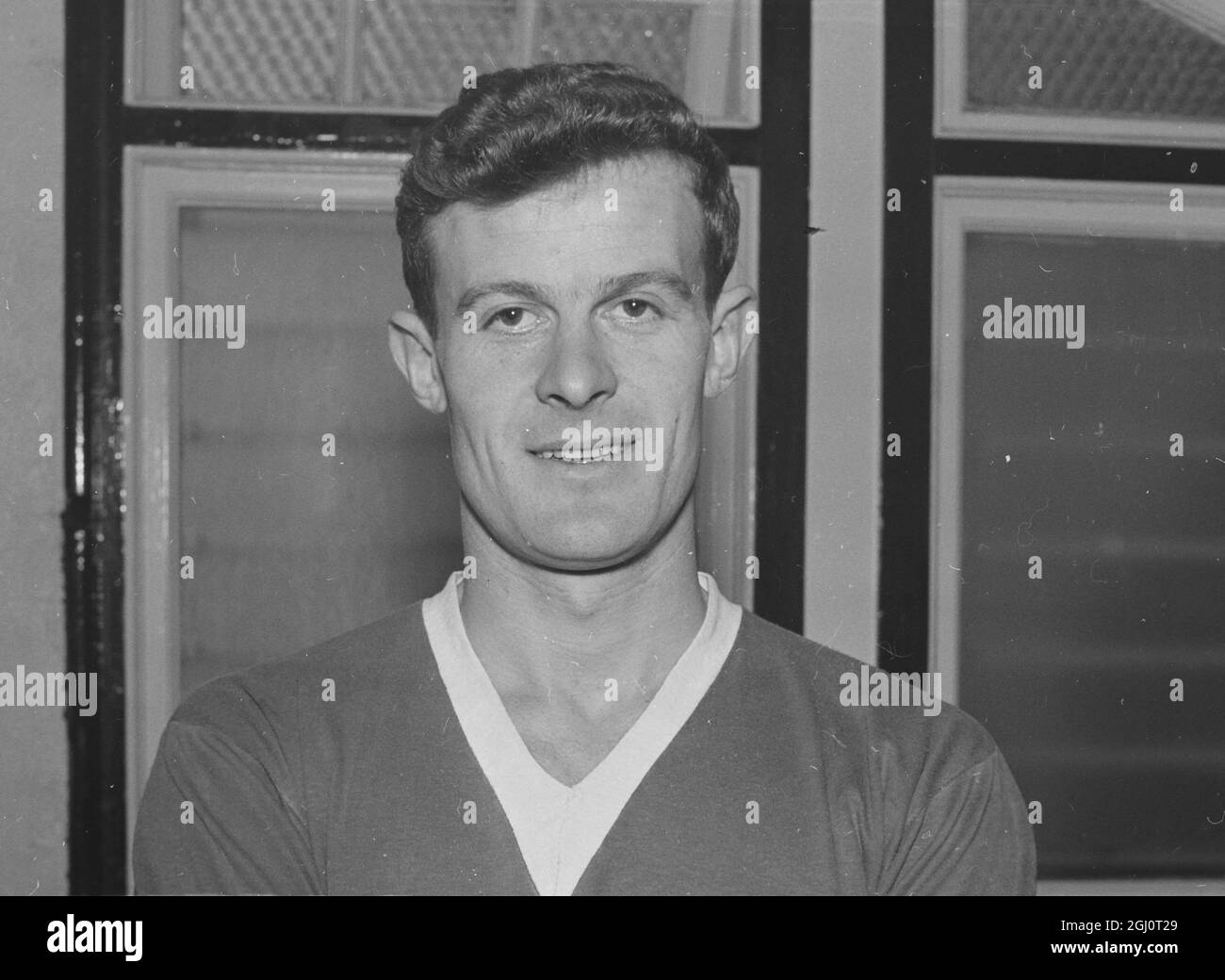 ALAN SHACKLETON OF EVERTON FOOTBALL CLUB 18 JANUARY 1960 Stock Photo ...