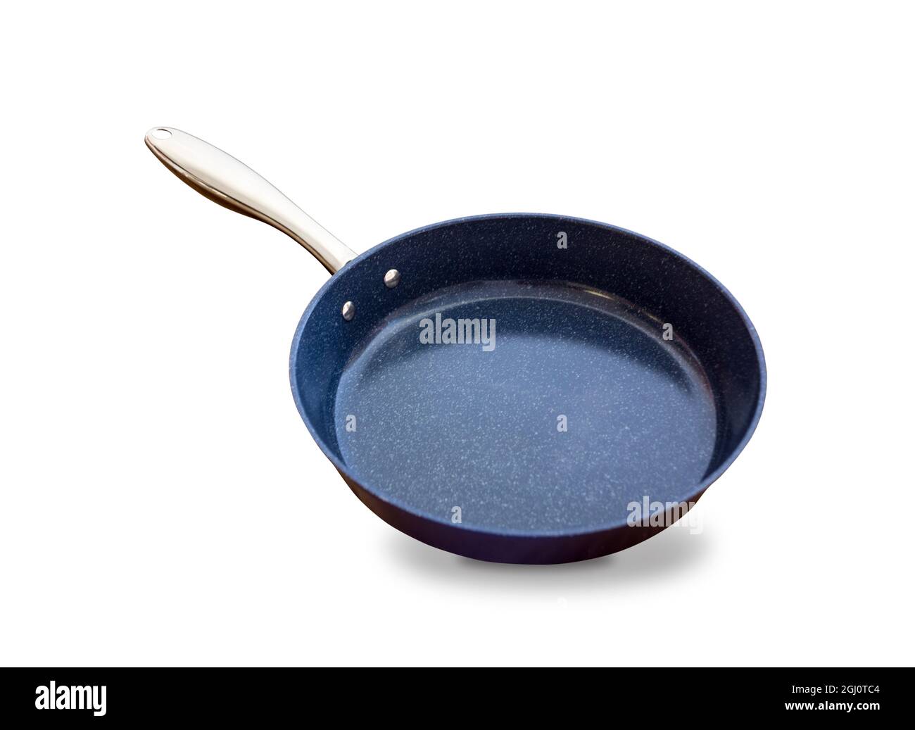 Non stick surface frying pan isolated on white background Stock Photo ...