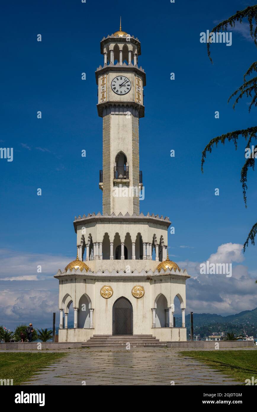 Georgia, Batumi. Chacha Clock Tower Stock Photo - Alamy
