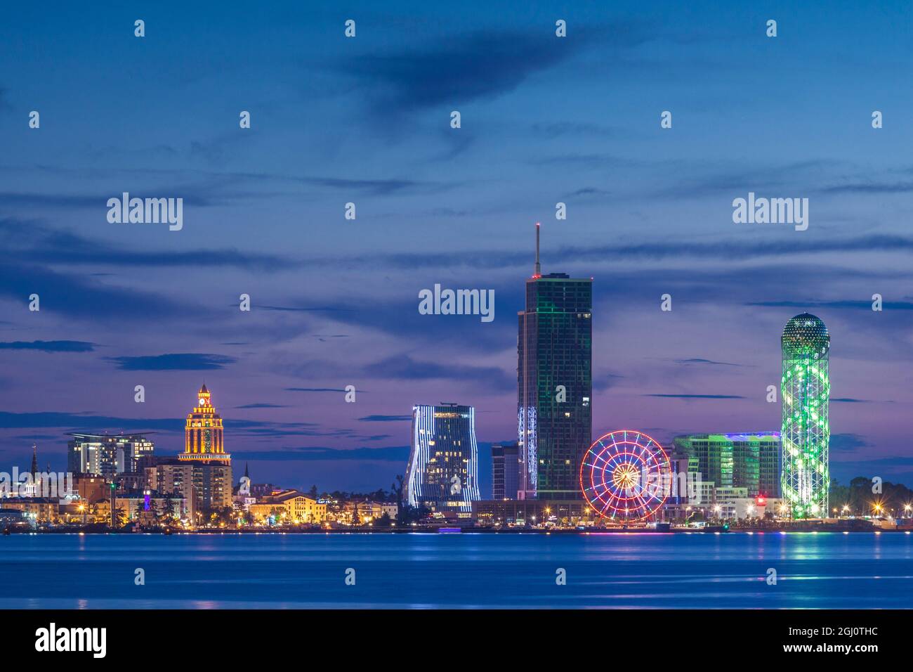 Georgia, Batumi. City skyline from the Black Sea Stock Photo - Alamy