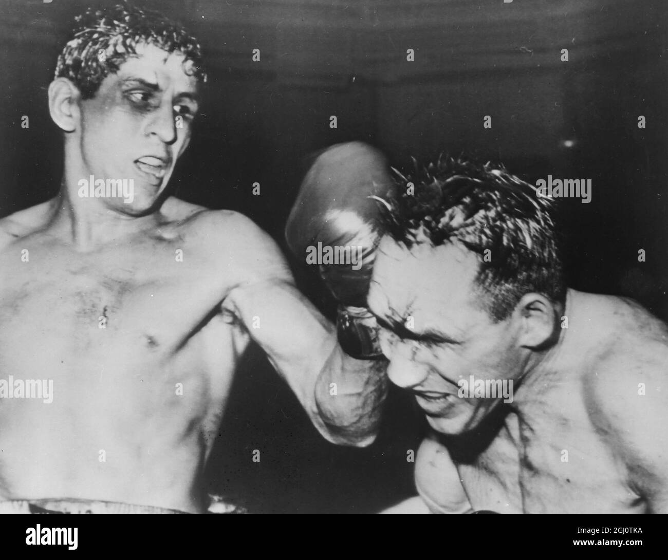 BOXING MIDDLEWEIGHT WORLD CHAMP MONTANNA - JOEY GIARDELLO WITH GENE ...