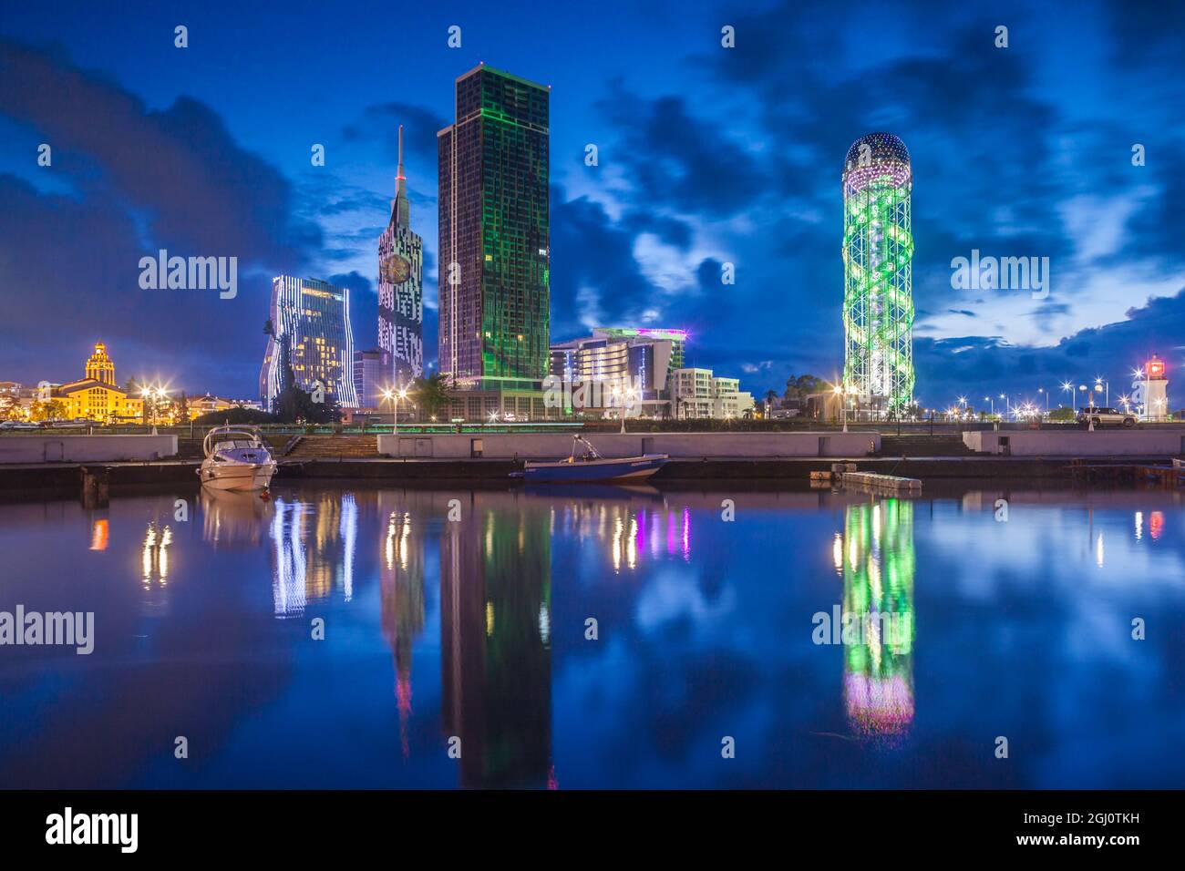 Georgia, Batumi. City skyline from Batumi Port Stock Photo - Alamy