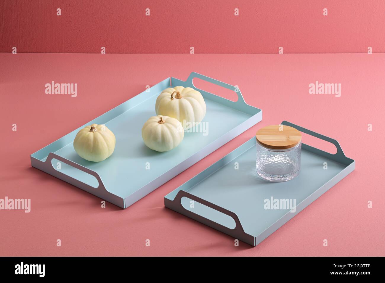 Blue trays hi-res stock photography and images - Alamy