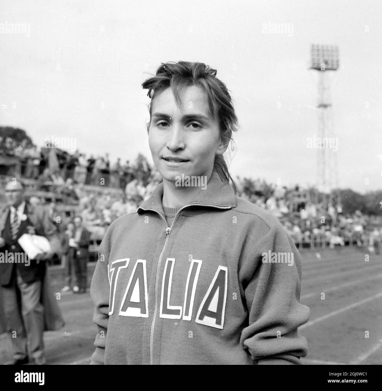 TIZZONI - ITALIAN LONG JUMPER - ATHLETICS PORTRAIT - 13 JULY 1960 Stock ...