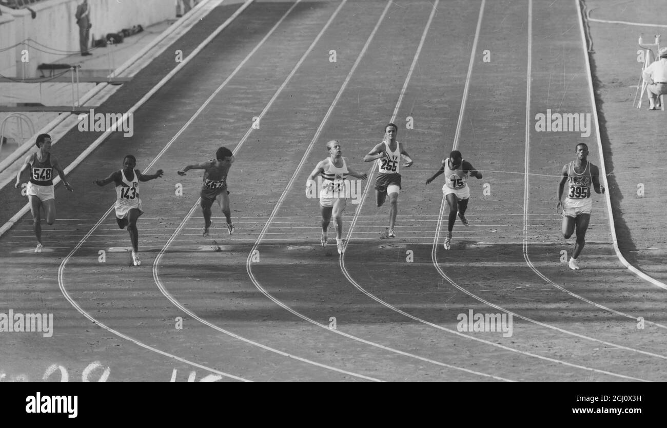 OLYMPIC GAME 100M QUARTER BUDD WINS FOLLOWED FIGUREOLA OTHERS 1 ...