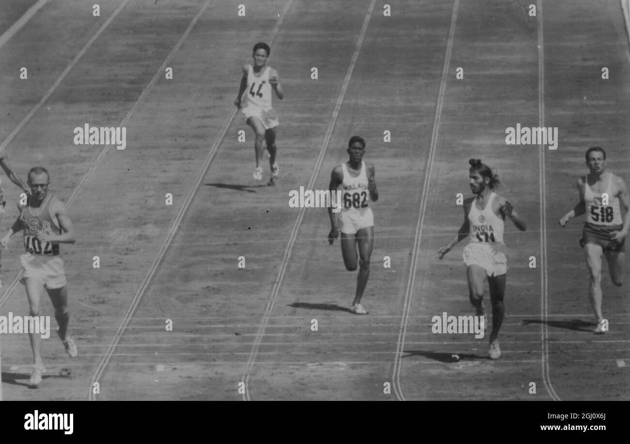 OLYMPIC GAME 400M HEAT 6 YERMAN WINS SINGH SWATOSKI ASAGAM 3 SEPTEMBER ...