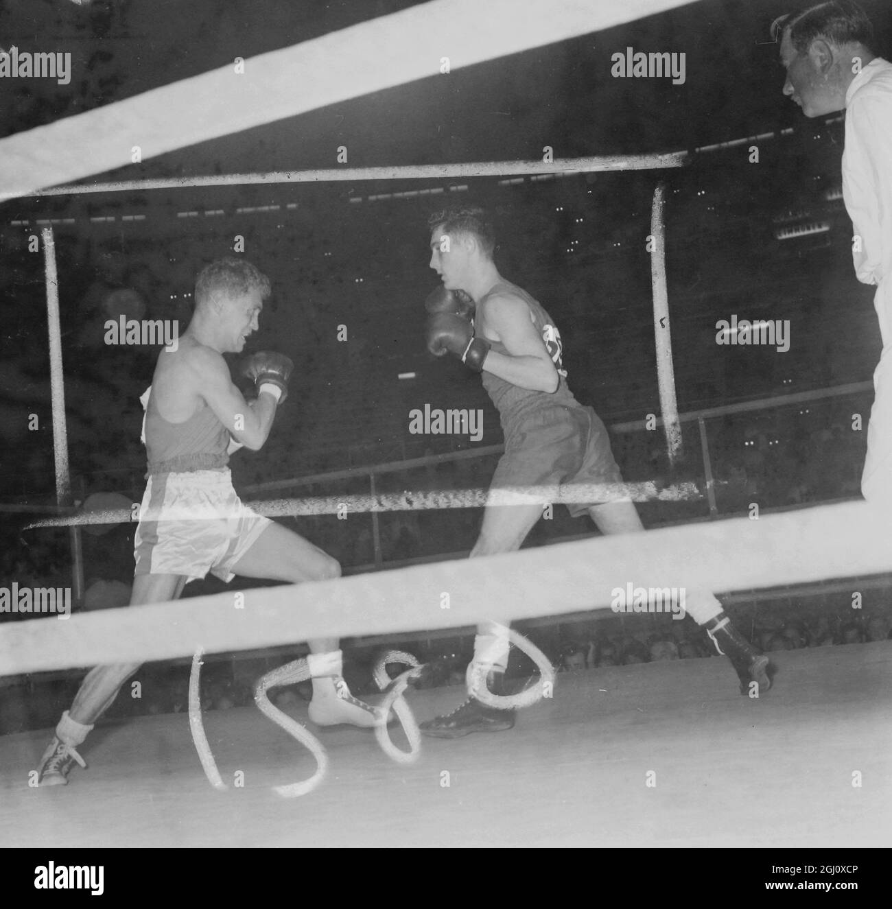 OLYMPIC GAME BOXING FEATHERWEIGHT QUARTER BEKKER V LIMMONEN 3 SEPTEMBER ...