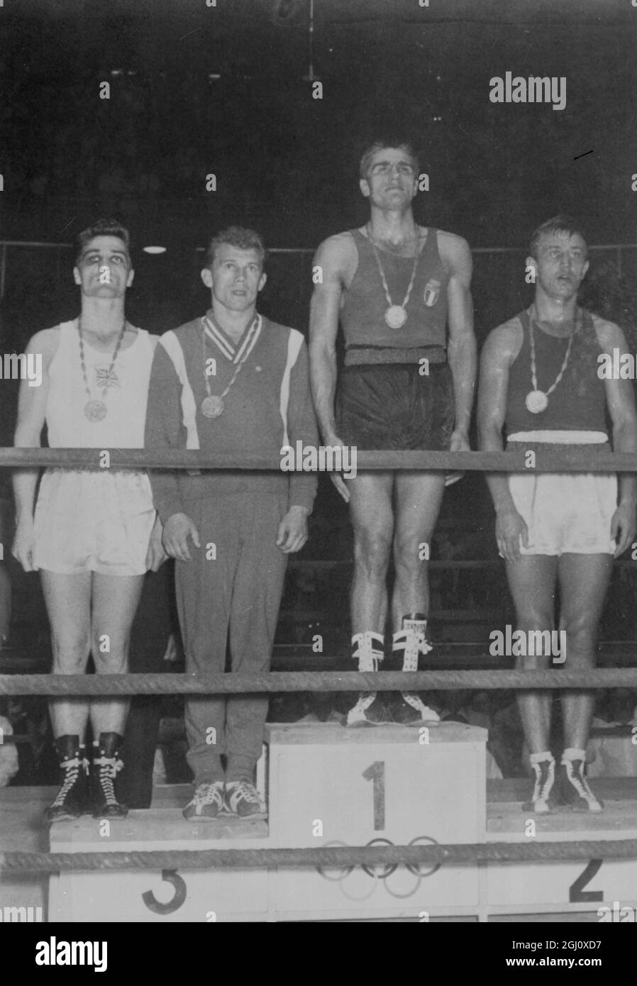 OLYMPIC GAME BOXING WELTERWEIGHT FINAL BENVENUTI WITH GOLD OTHERS 6 ...