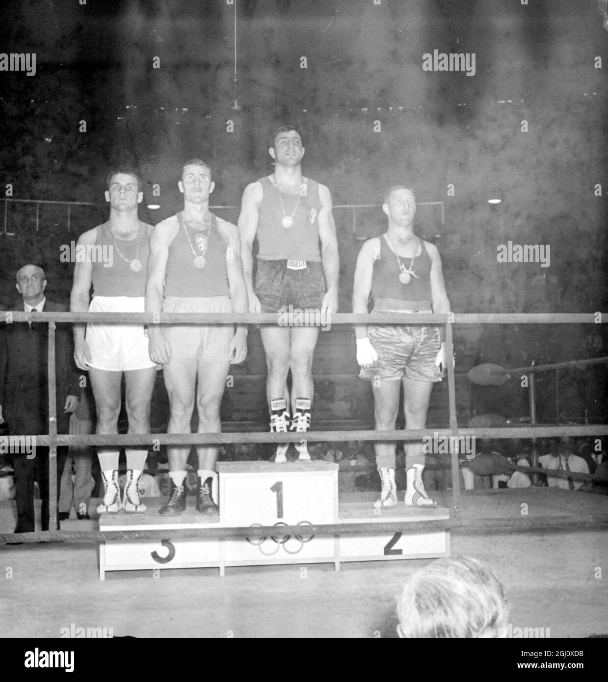 OLYMPIC GAME BOXING HEAVYWEIGHT DEPICCOLI GOLD BEKKER SILVER 6 ...