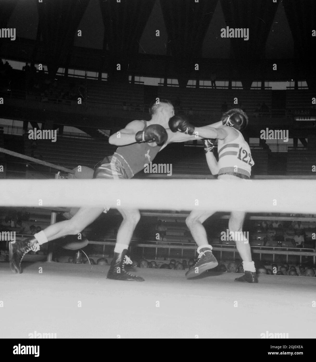 Boxing sixties Black and White Stock Photos & Images - Alamy