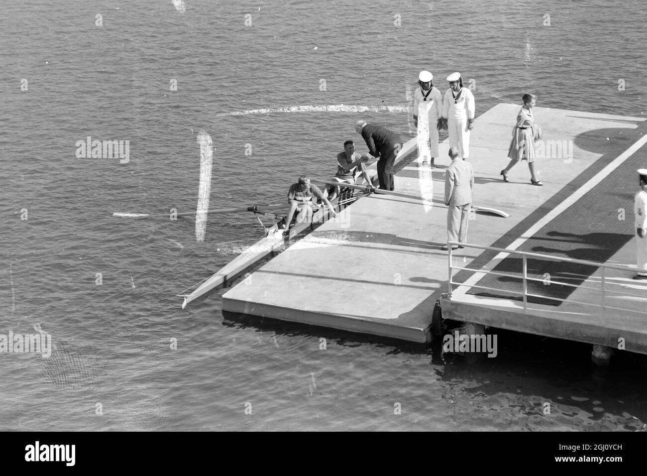 OLYMPIC GAME ROWING COXLESS PAIRS KLOIMSTEIN & SAGEDAR AUSTRIA 2ND 4 ...