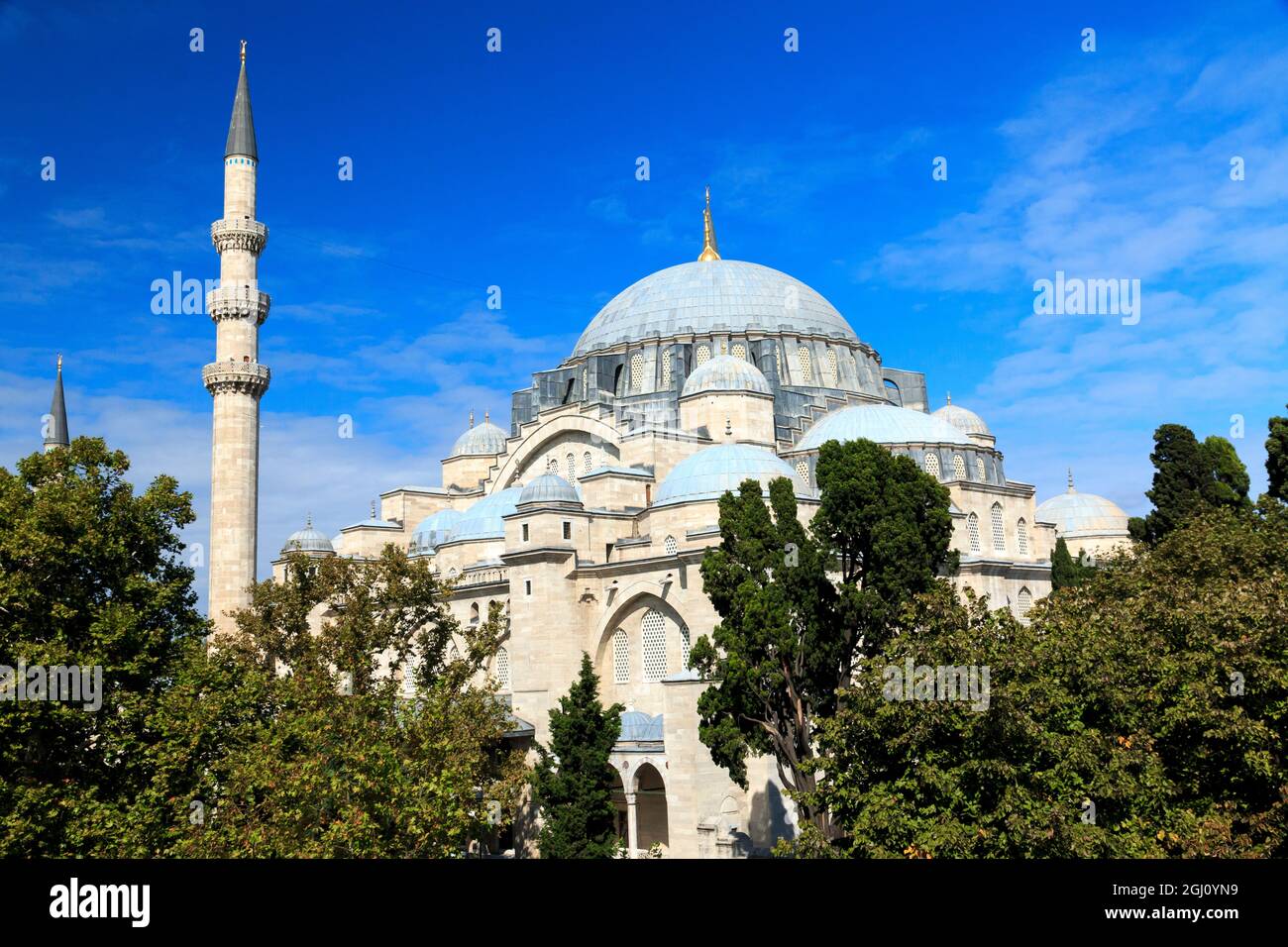 Turkey, Istanbul, Suleymaniye Mosque complex (Suleymaniye Camii) is an ...