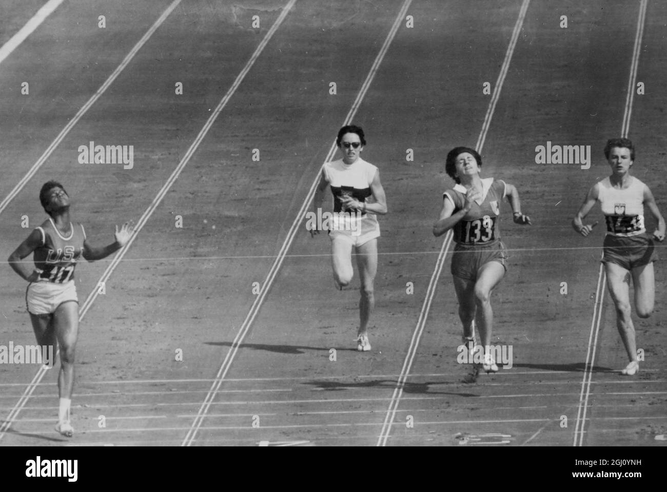 OLYMPIC GAME 100M WOMEN RUDOLPH WINS 1 SEPTEMBER 1960 Stock Photo - Alamy