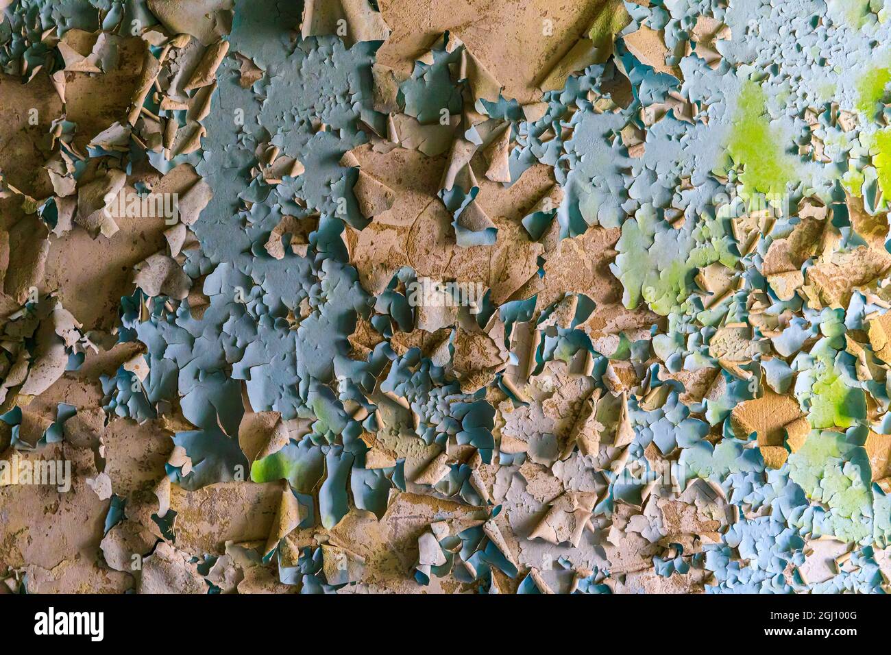 Ukraine, Pripyat, Chernobyl. Peeling paint Stock Photo - Alamy