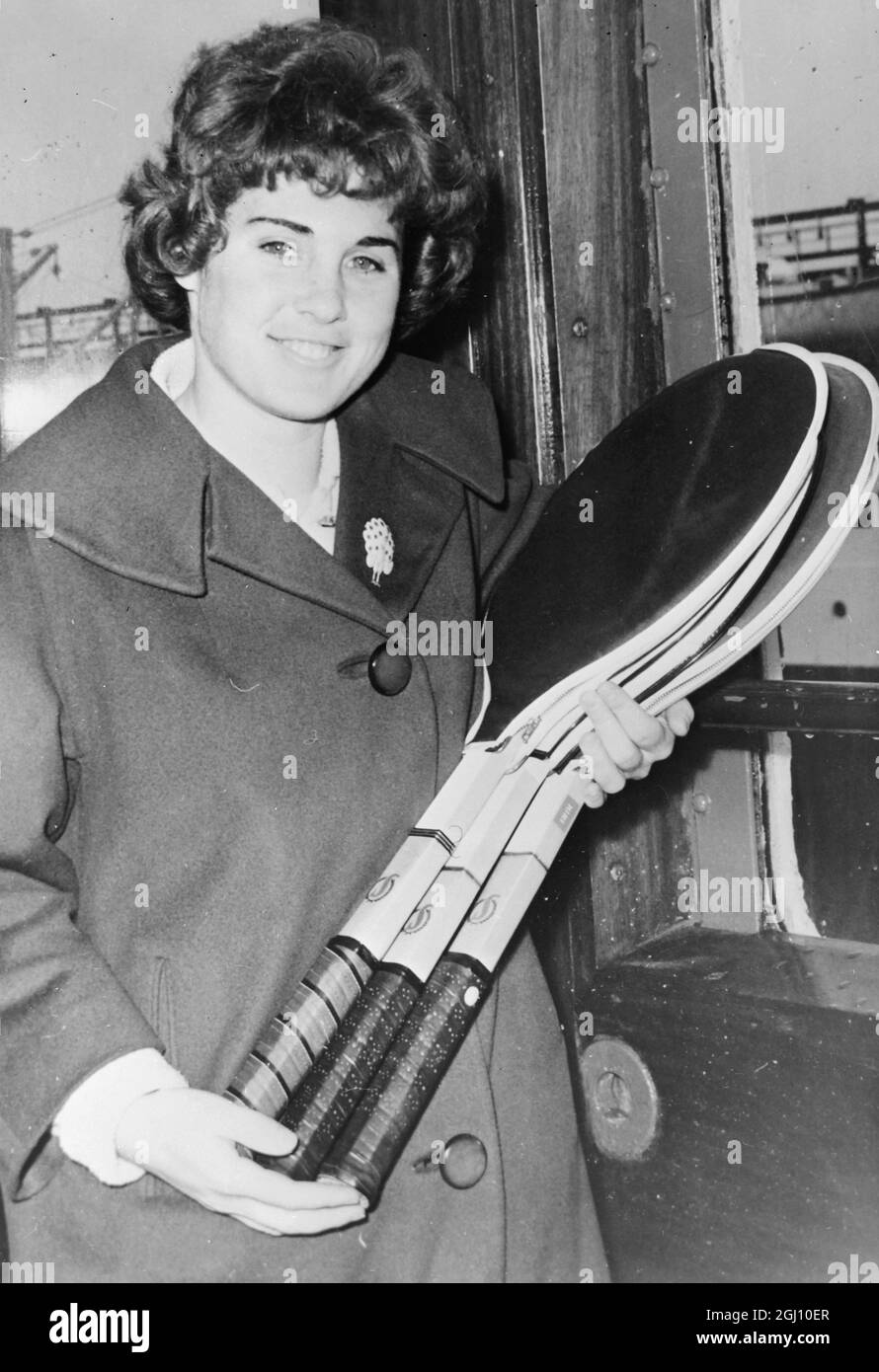 MIMI ARNOLD US TENNIS PLAYER - 15 MARCH 1961 Stock Photo - Alamy