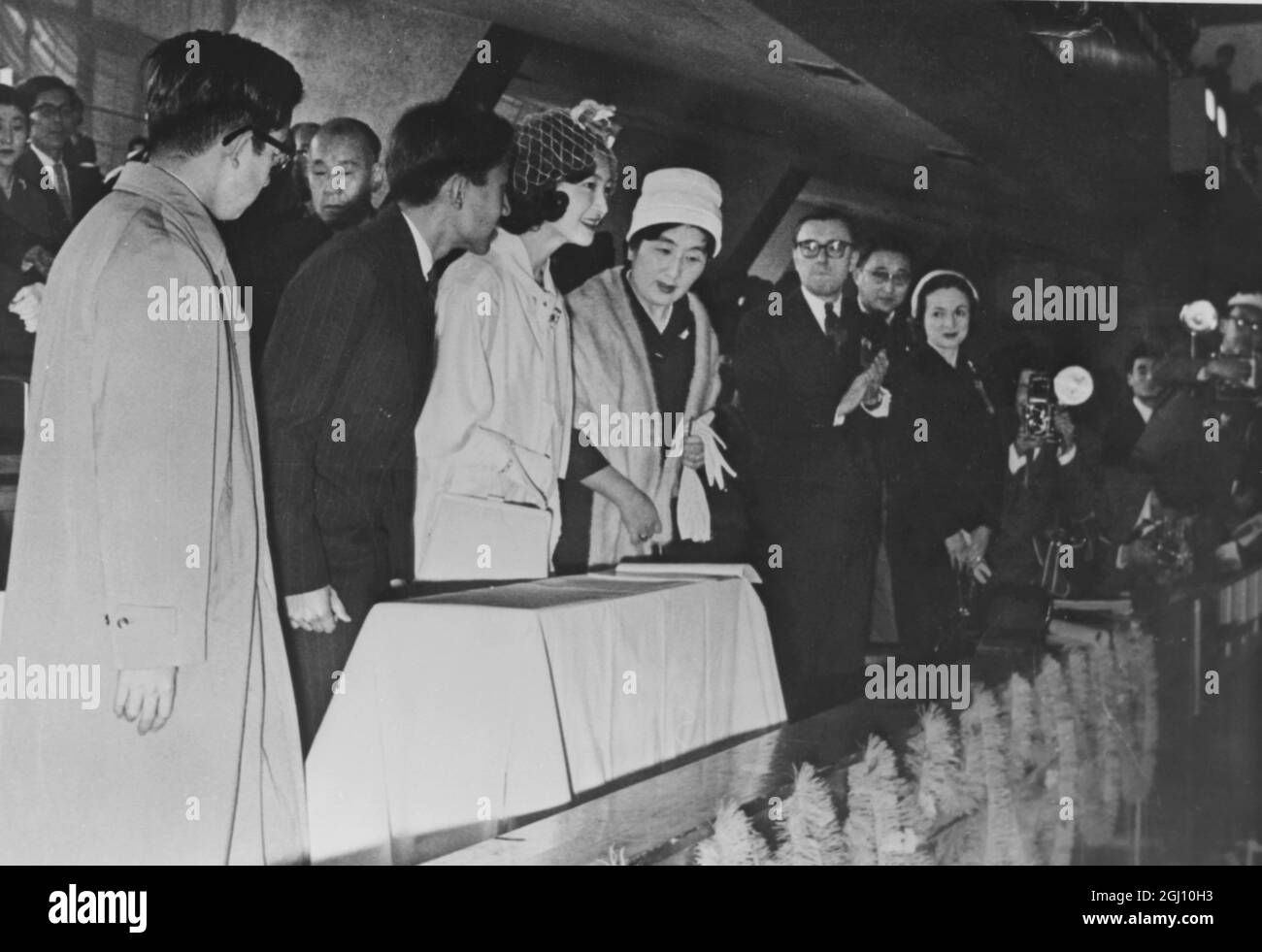 PRINCESS MICHIKO WITH JAPANESE ROYALS AT ATHLETICS TOKYO 22 MARCH 1961 ...