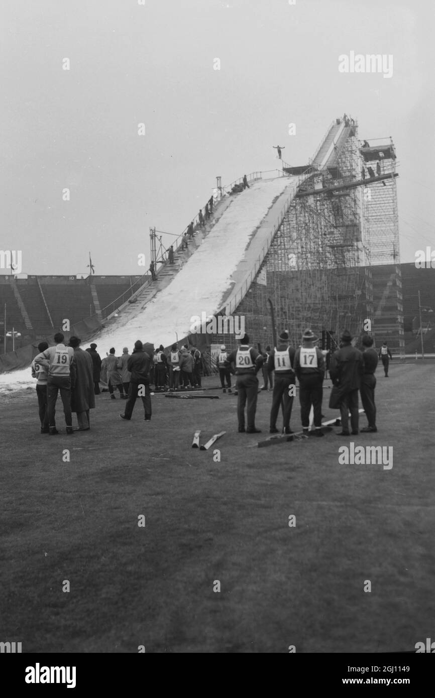 WINTER SPORT SKI JUMPING IN SUMMER AT WEMBLEY STADIUM IN LONDON 1 JUNE ...
