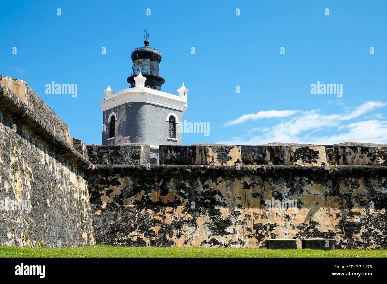 San Juan Puerto Rico. Old Fort Stock Photo - Alamy