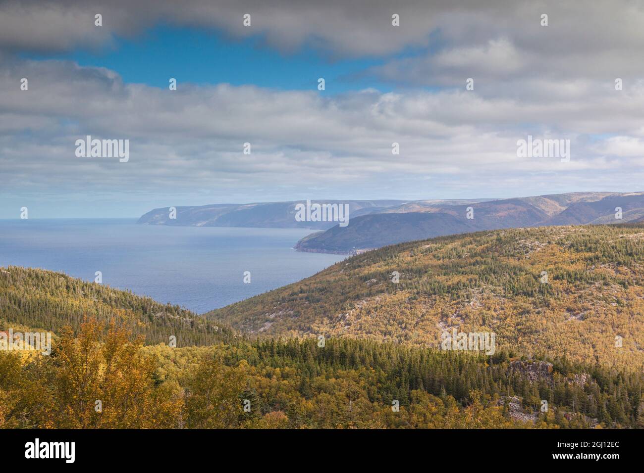 Canada, Nova Scotia, Cabot Trail. Pleasant Bay, Cape Breton Highlands ...
