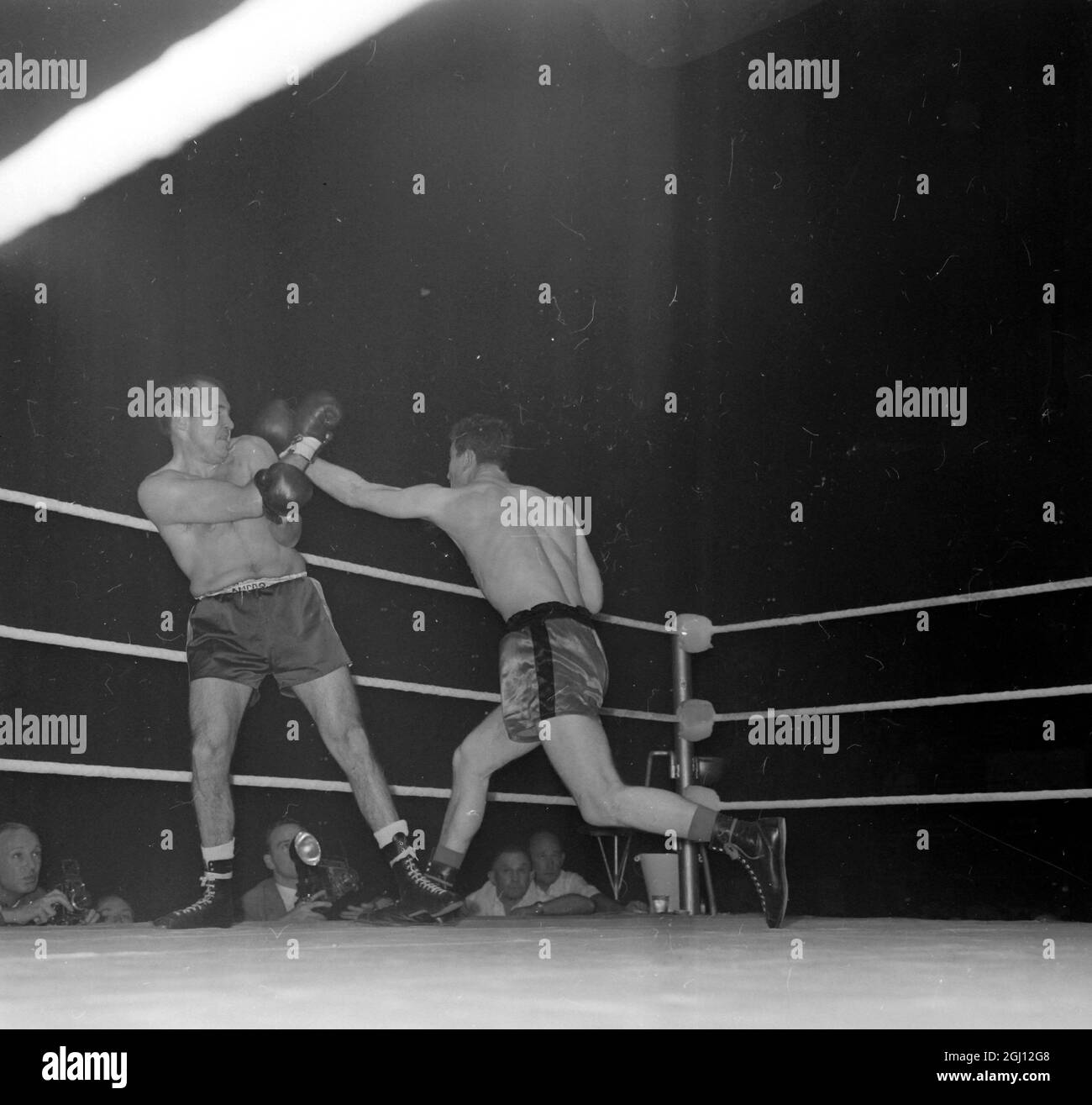 BOXING HARKO KOKMEYER JOHN MCCORMACK COWBOY IN ACTION 17 OCTOBER 1961 ...