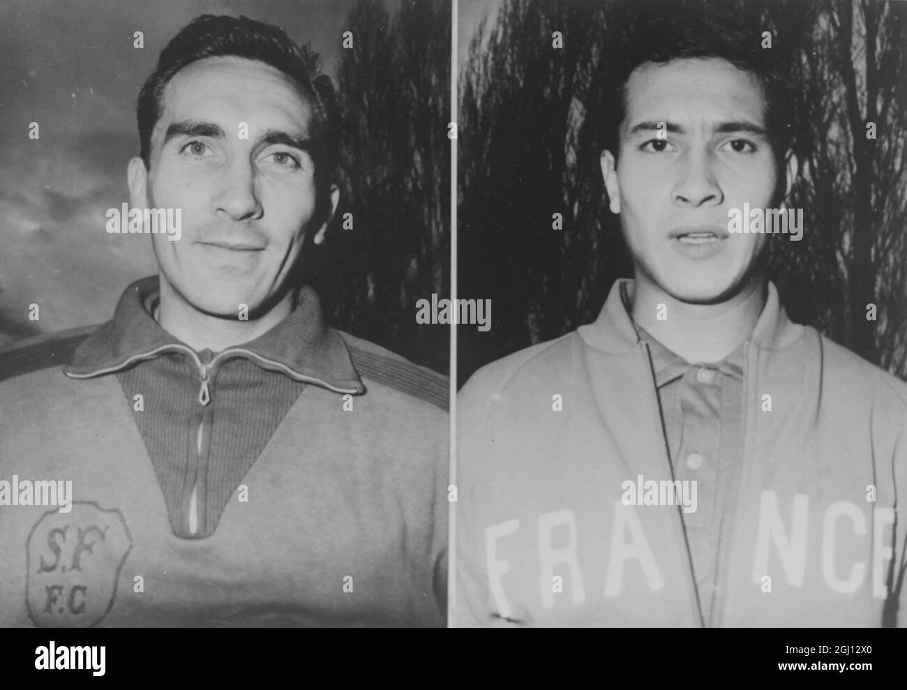 ANDRE LEROND AND GUY VAN SAM - PORTRAIT FRENCH INTERNATIONAL FOOTBALLER ...
