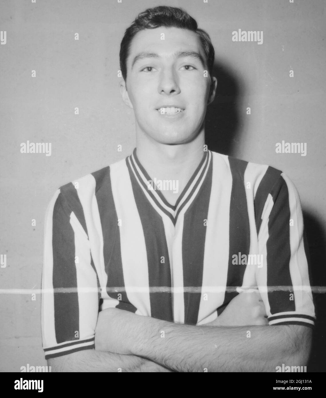 BRIAN WRIGHT - PORTRAIT OF FOOTBALLER OF NEWCASTLE FC FOOTBALL CLUB ...