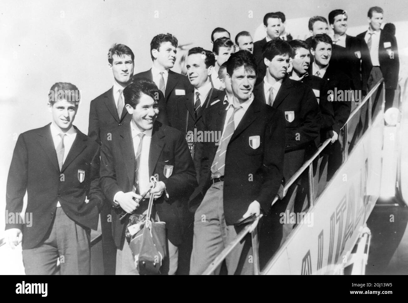 FOOTBALL ITALIAN NATIONAL TEAM FOR WORLD CUP ; 21 MAY 1962 Stock Photo ...