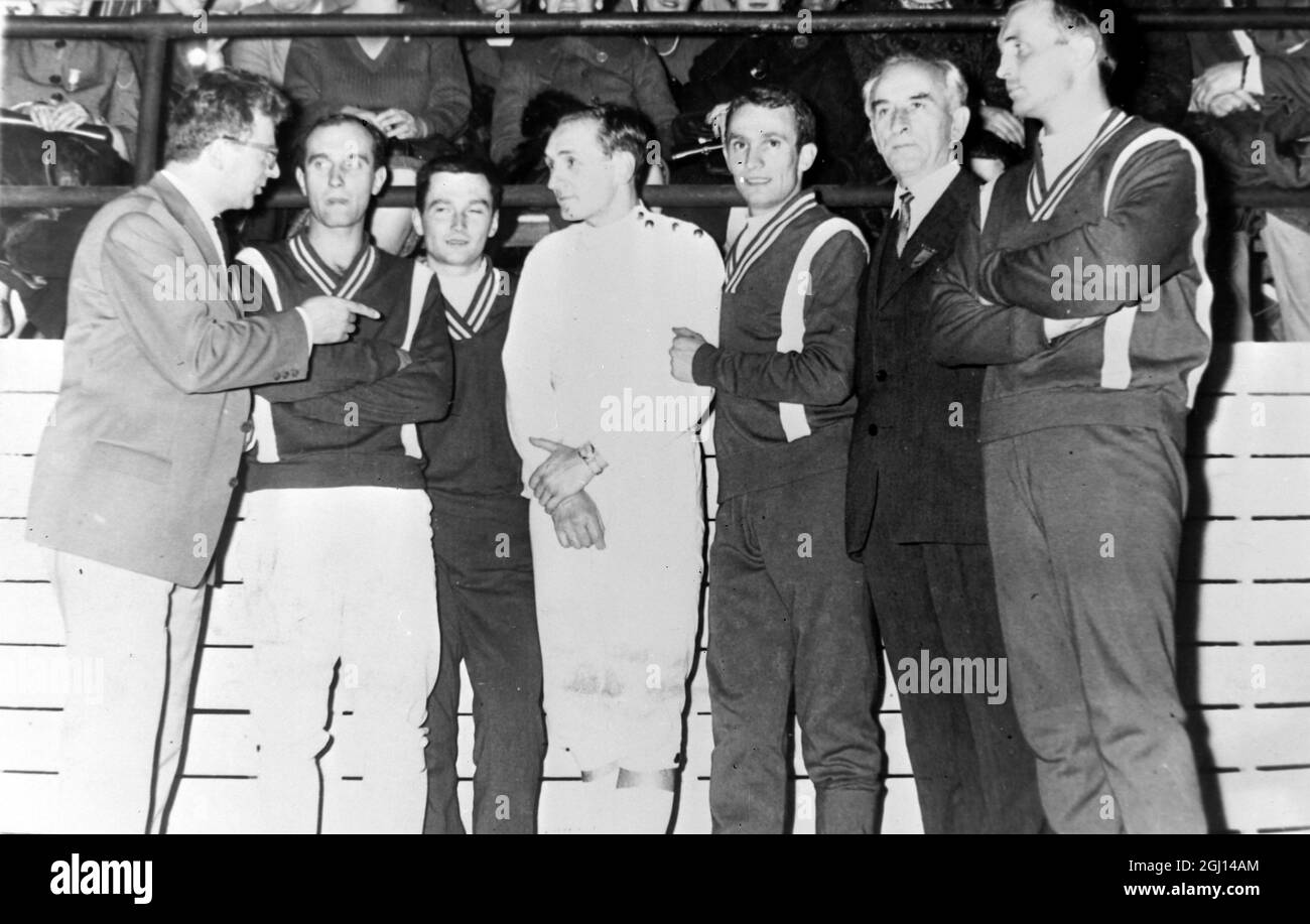 WOJCIECH ZABLOCKI WITH WINNING POLISH FENCING TEAM HOLDING A CUP IN ...