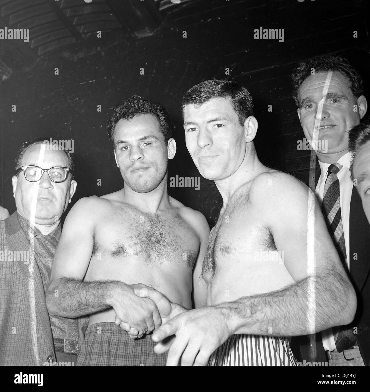 BOXERS RALPH DUPAS AND BRIAN CURVIS IN LONDON - ; 11 SEPTEMBER 1962 ...