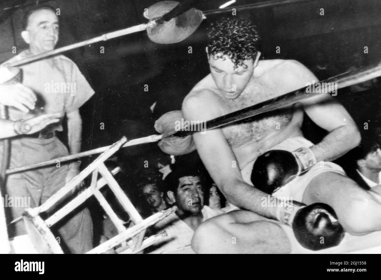 BOXING ACTION PINKY GEORGE AND ARGENTINE ALEJANDRO LAVORANTE KO IN LOS ...