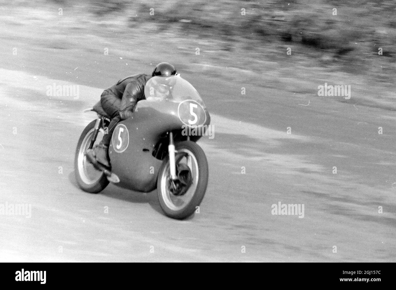 MOTOR CYCLIST TONY GODFREY IN ACTION AT CALDWELL PARK - ; 27 SEPTEMBER ...