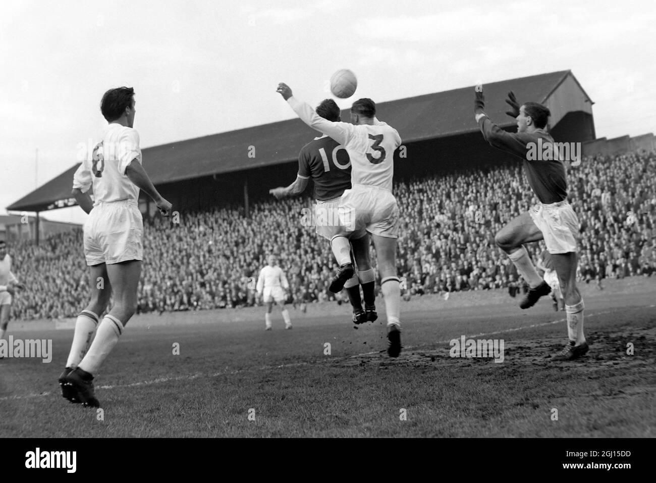 FOOTBALLER TERRY JOYCE IN ACTION WITH JIM TOWERS - ; 3 NOVEMBER 1962 ...