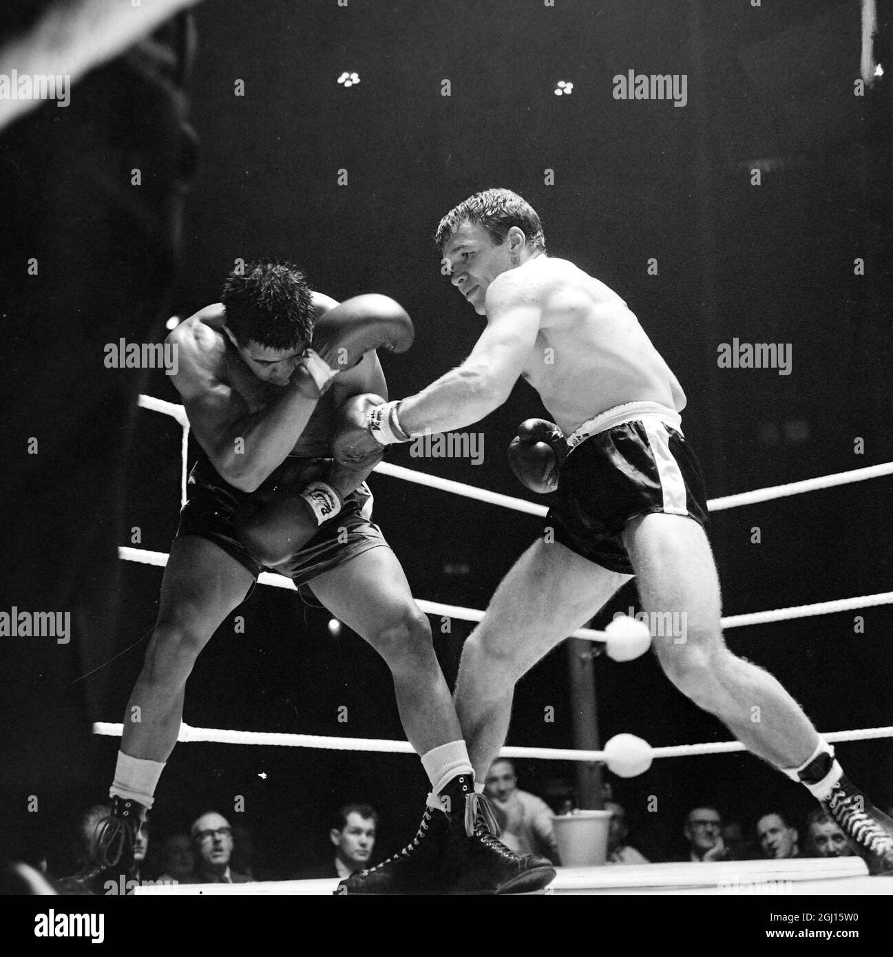 BOXER DAVE CHARNLEY IN ACTION WITH ELLIS - ; 11 DECEMBER 1962 Stock ...