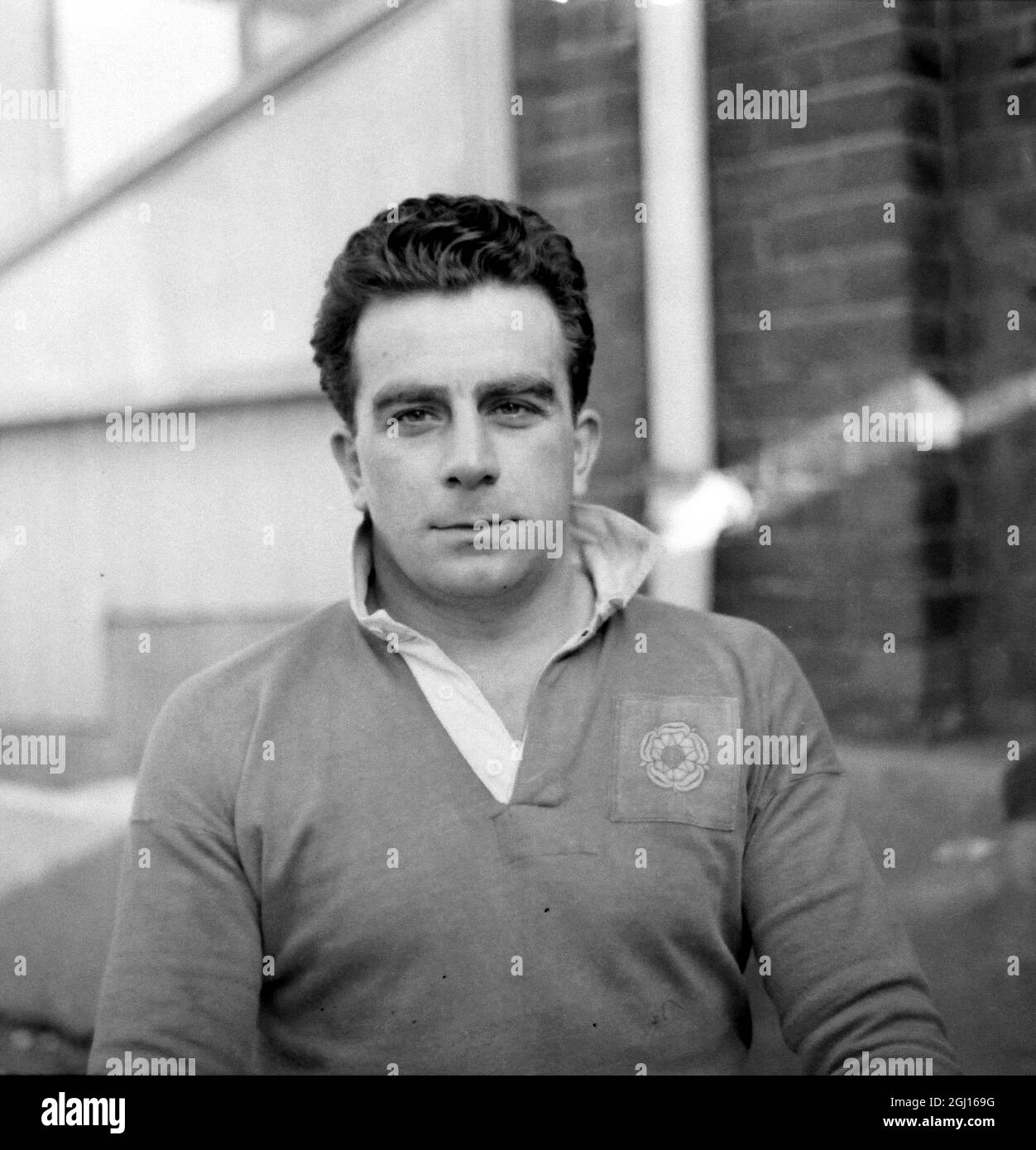 B MCCARTHY - PORTRAIT OF FOOTBALLER OF EAST MIDLANDS COUNTIES RFU ...
