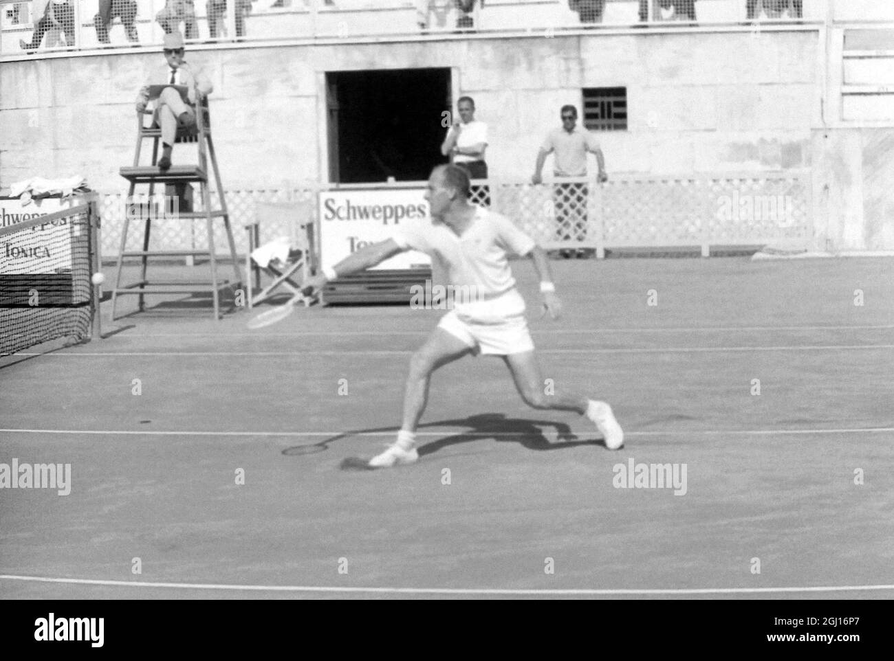JOHN FRASER IN ACTION AT ITALIAN LAWN TENNIS CHAMPIONSHIPS IN ROME ...