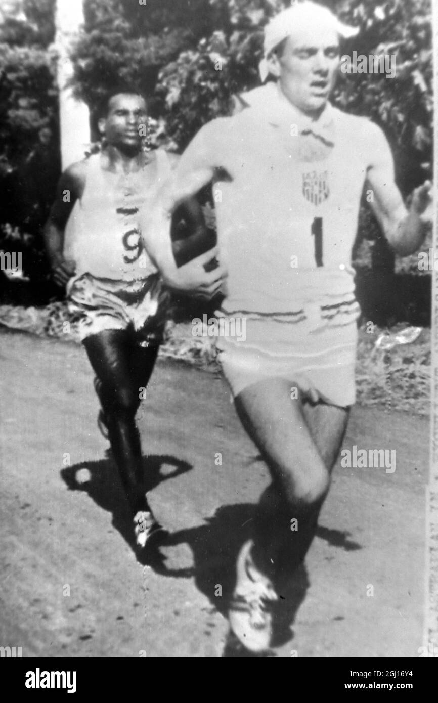 AMERICAN ATHLETE LEONARD EDELEN AND JOHN STEPHEN IN RECORD BREAKING RUN ...