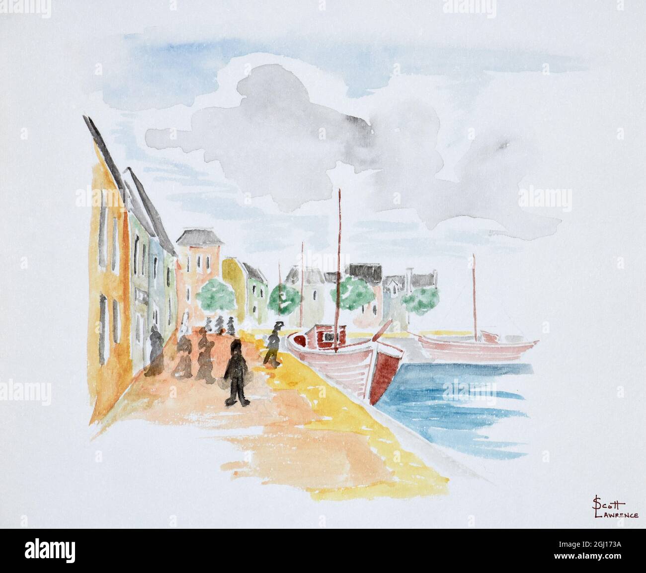 Artwork by Scott Lawrence Stock Photo - Alamy