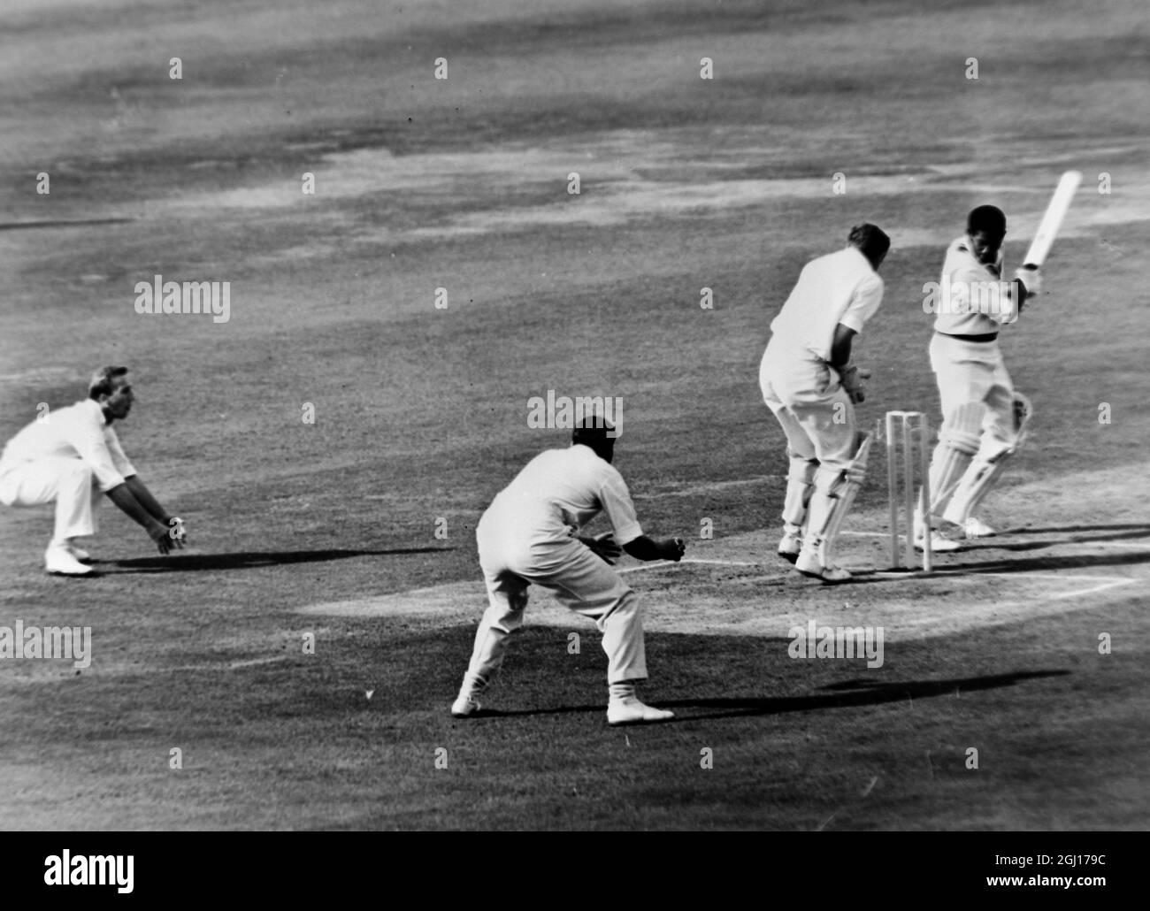 CRICKET PLAYER BUTCHER IN ACTION IN LONDON - ; 24 JUNE 1963 Stock Photo ...