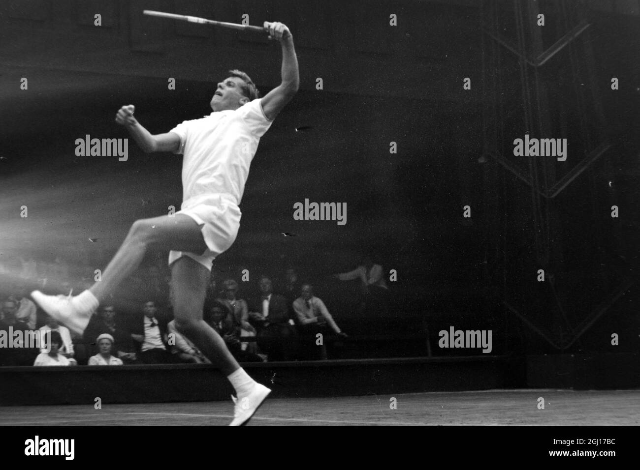 CHRISTIAN KUHNKE IN ACTION AT TOURNAMENT IN WIMBLEDON INTERNATIONAL ...