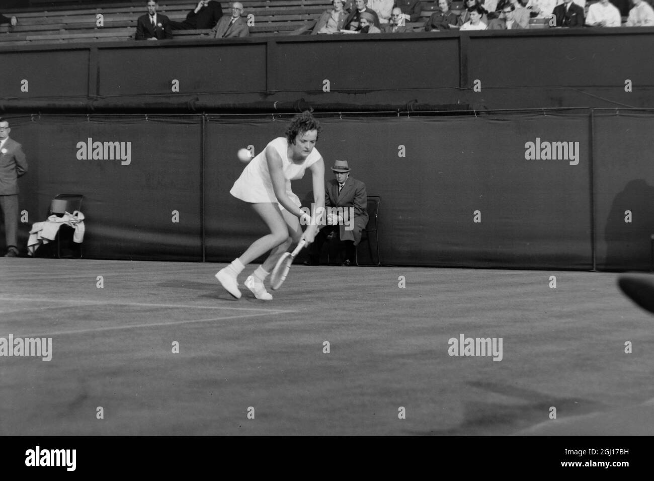 J P LEHANE IN ACTION AT TOURNAMENT IN WIMBLEDON INTERNATIONAL TENNIS ...