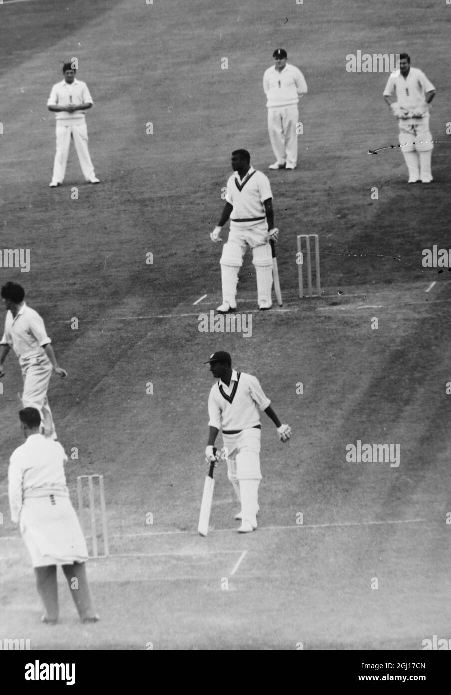 CRICKET IN BIRMINGHAM - WEST INDIES VS ENGLAND - JIM PARKS AND FREDDIE ...