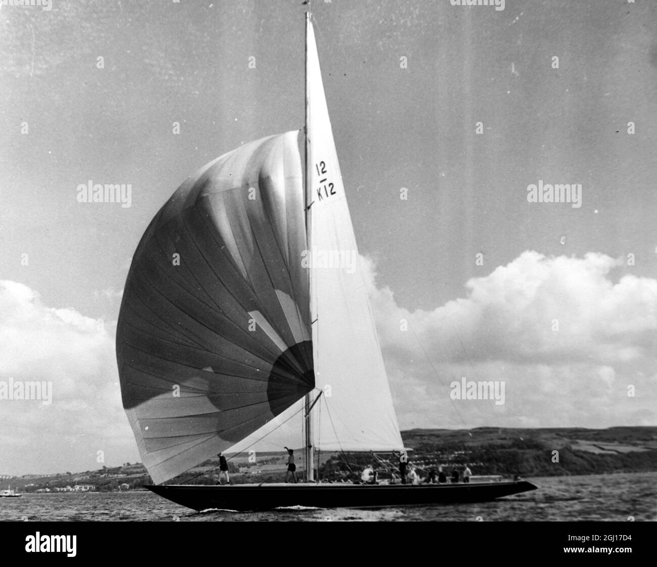 YACHT SOVEREIGN SAILING IN HOLY LOCH, SCOTLAND ; 22 JULY 1963 Stock ...