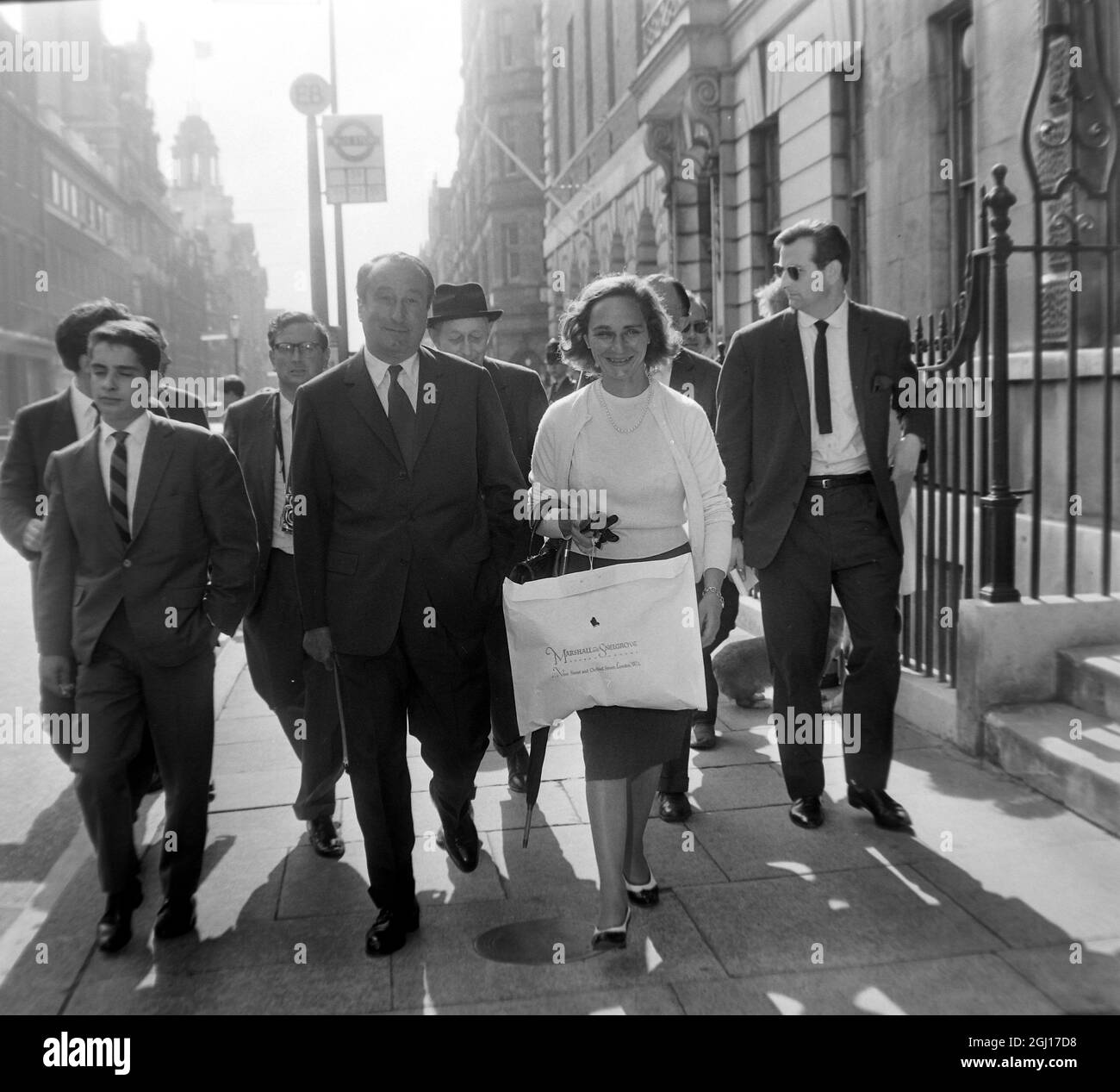 FRANCOIS MATHET AND YVES ST MARTIN IN LONDON ; 24 JULY 1963 Stock Photo ...