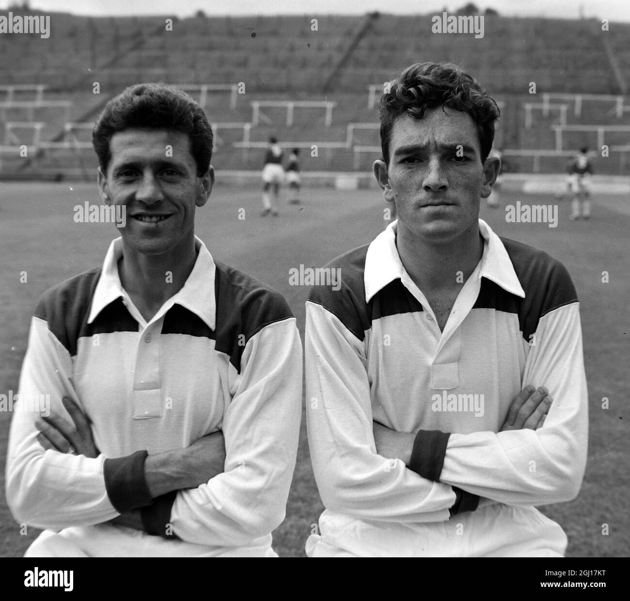 JIMMY ROBB AND CHARLIE GOUGH - PORTRAIT OF FOOTBALLERS OF CHARLTON ...