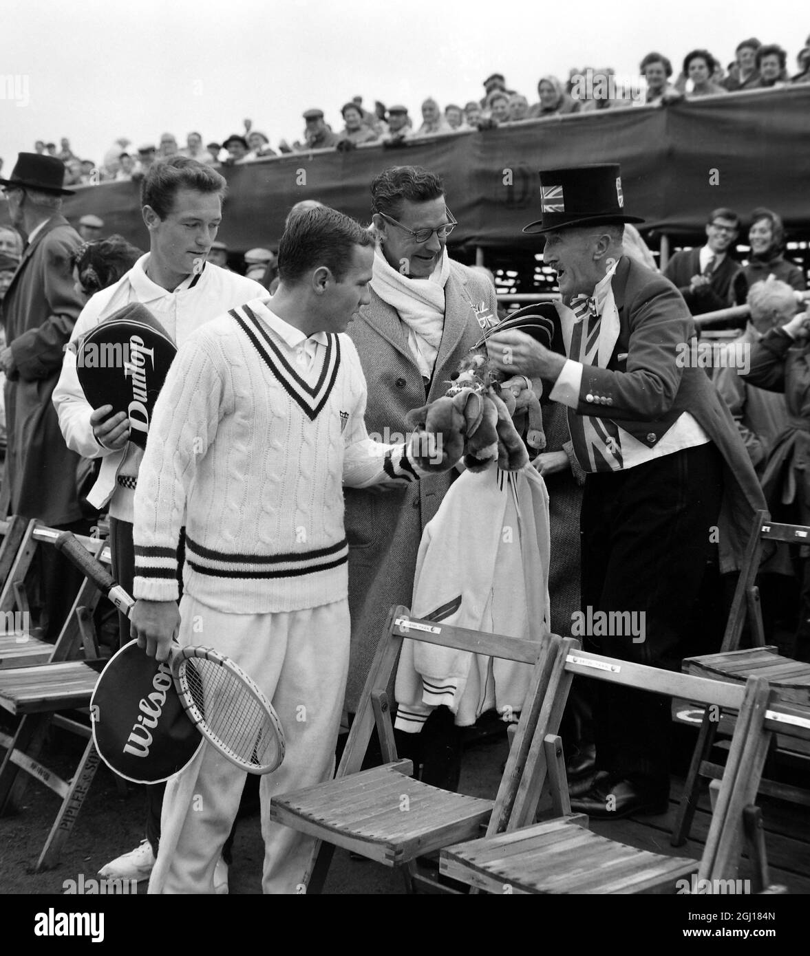 TENNIS DAVIS CUP INTER ZONE SEMI FINAL CHUCK MCKINLEY AND KEN BAILEY IN ...